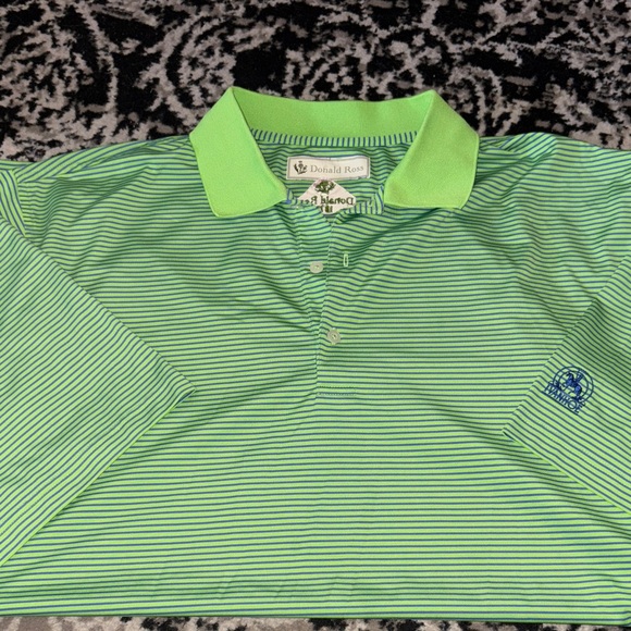 Donald Ross | Shirts | Green Striped Mens Donald Ross Polo Shirt | Poshmark